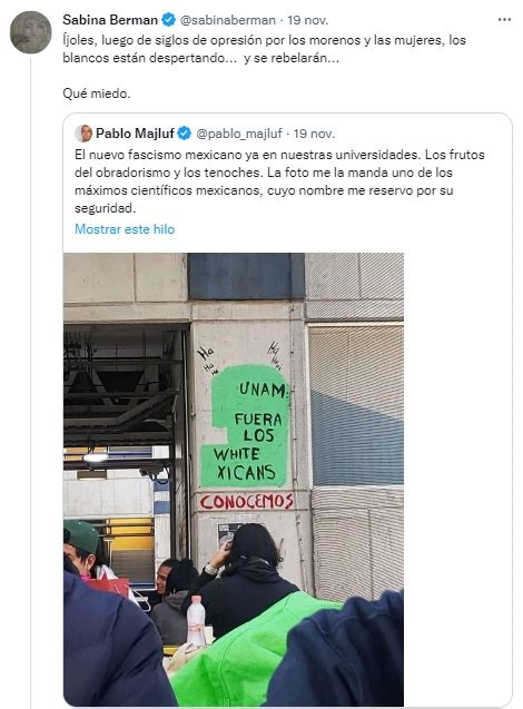 Sabina Berman Y Paco Calderón Chocan Por Mensaje Contra Whitexicans