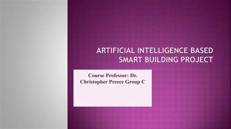 Artificial Intelligence Based Smart Building Updatedpptx