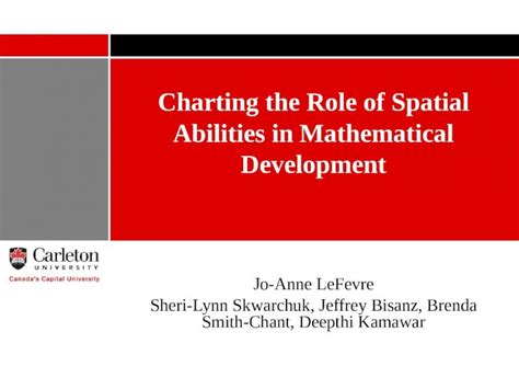 Ppt Charting The Role Of Spatial Abilities In Mathematical