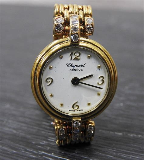 【傷や汚れあり】〇【神殿店】chopard ショパール Geneve ジュネーブ K18 750 金無垢 腕時計 〇中古現状品〇の落札情報詳細