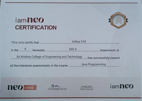 aditya sm on linkedin i am thrilled to share that i have successfully completed all the…