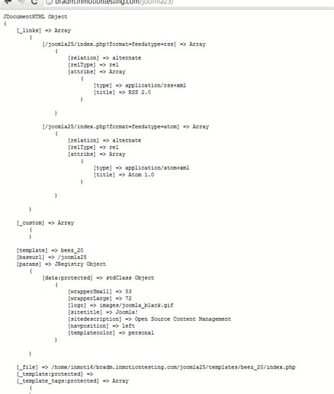 Joomla 25 Templates Jfactorygetdocument Inmotion Hosting