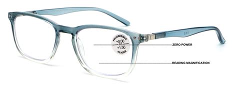 Lightweight Progressive Clear Bifocal Reading Glasses No Line Or