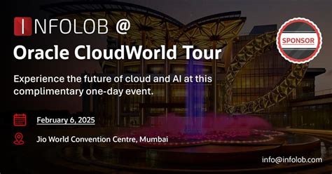 Sponsor Ocw25 Oraclecloudworldtour Cloudworld Ai Genai Networking Infolob