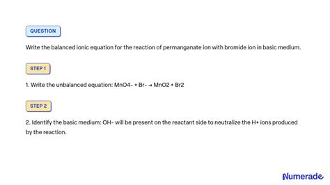Solved Write The Balanced Ionic Equation For The Reaction Of