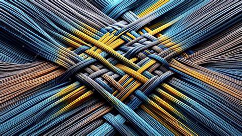Weave Pattern Intertwined Threads Crossover Ai Generated Image 2557679705 Shutterstock