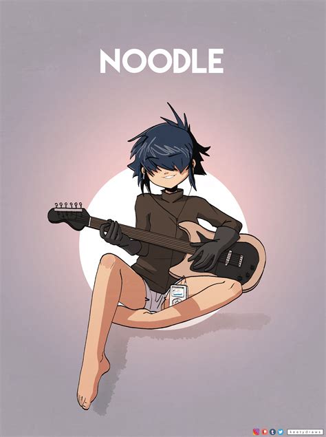 Keetydraws Noodle Gorillaz Gorillaz Absurdres Commentary English