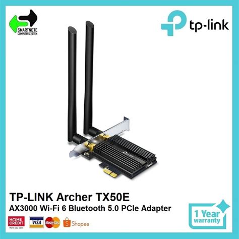 TP LINK Archer TX E End Of Life AX Wi Fi Bluetooth PCIe Adapter Shopee Philippines