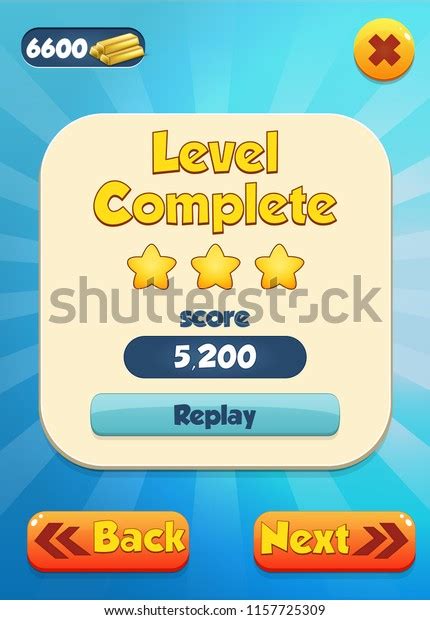 Game Ui Complete Menu Graphical User Stock Vector Royalty Free Shutterstock