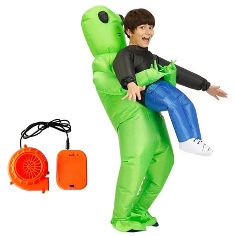 StrÓj Halloween Kostium Obcy Nadmuchiwany 120 150cm Dla Dzieci