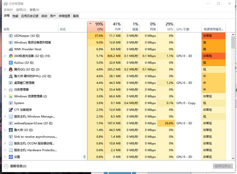 任务管理器cpu占用显示不准确 Microsoft Community
