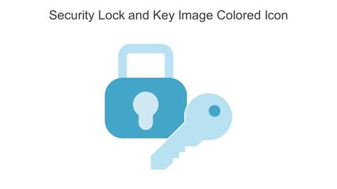 Security Lock And Key Image Colored Icon In Powerpoint Pptx Png And
