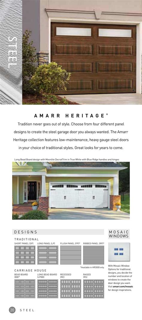 Amarr Garage Doors Catalogs Residential Garage Doors Arcat