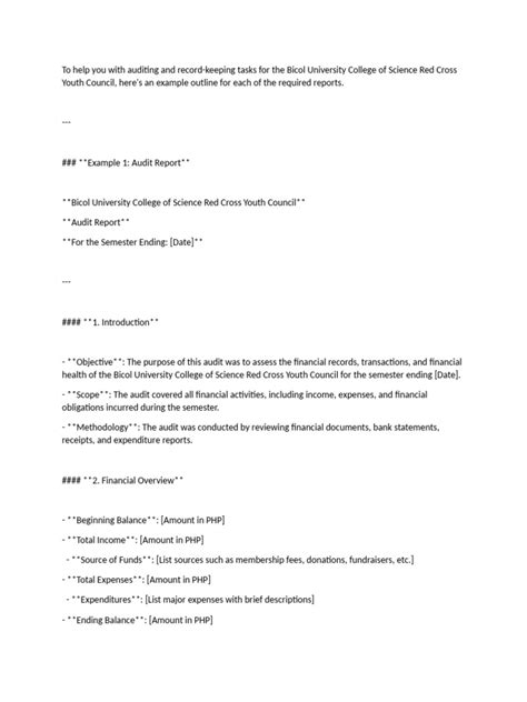 Example Audit Pdf Expense Audit