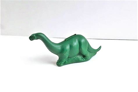 Original Sinclair Plastic Dinosaur Coin Bank 1960s Gas Oil