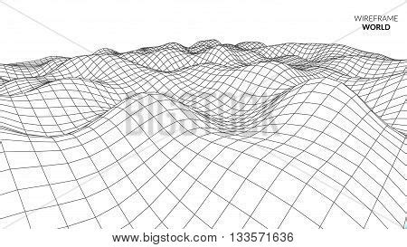 Grid Background Wireframe Images Illustrations Vectors Free Bigstock