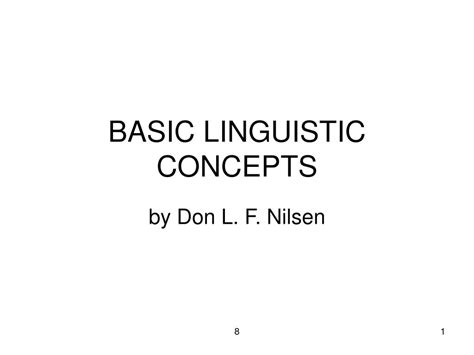 Ppt Basic Linguistic Concepts Powerpoint Presentation Free Download Id147910