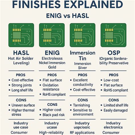 Pcb Finish Options Explained Enig Vs Hasl Uk Pcb Manufacturer