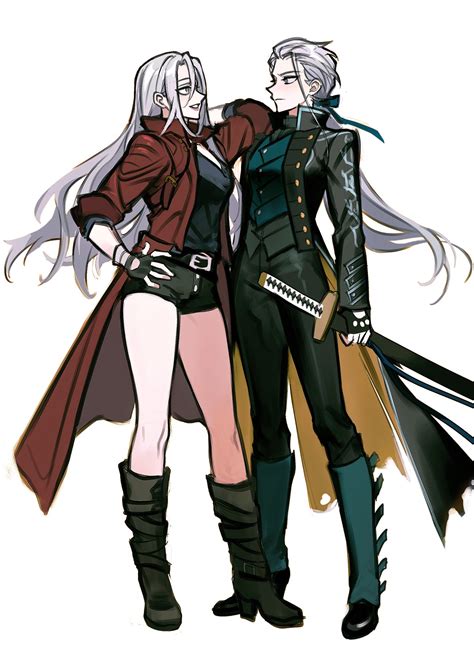 Dante And Vergil Devil May Cry And 1 More Drawn By Wuliu Heihuo