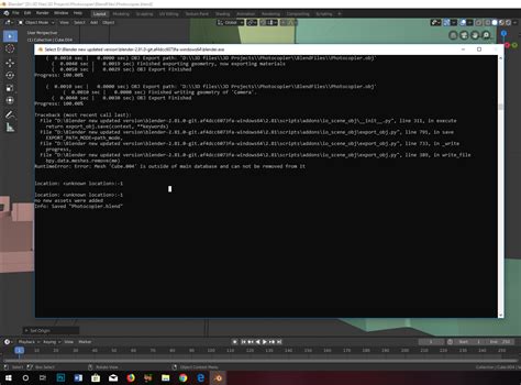 Export Importing Blend File To Obj Blender Stack Exchange