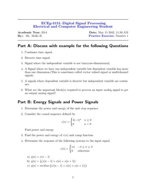 Digital Signal Processing Pdf Discrete Time And Continuous Time