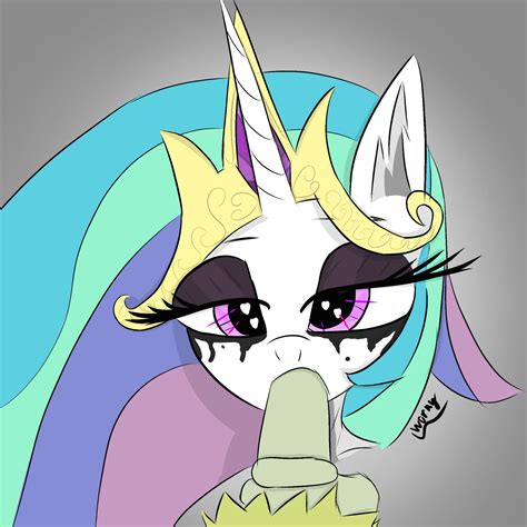 Rule 34 Alicorn Anthro Black Eyeshadow Crown Crystal Dark Eyeshadow