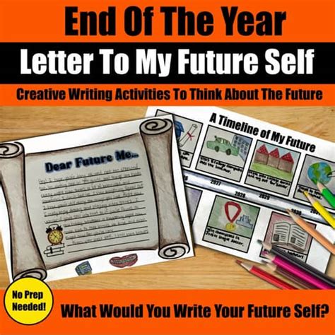 End Of Year Letter To Future Self Reflective Writing Activity For