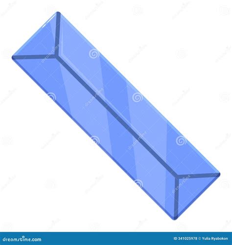 Triangular Prism Geometric Figure In Black Color Cartoon Vector 118415843