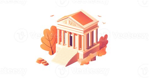Classical Architecture With Autumn Leaves A Timeless Design For