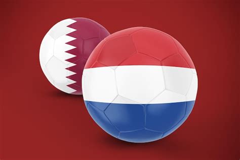 Premium Photo Netherland Vs Qatar Match