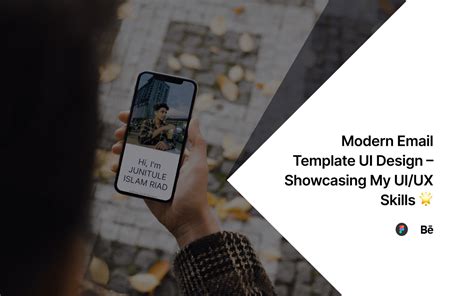 Modern Email Template Ui Design Showcasing Uiux Skill Behance