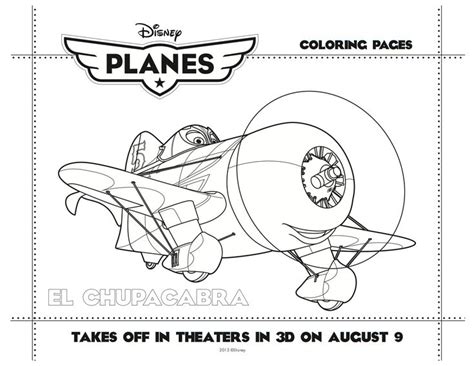 Disney Planes Printable El Chupacabra Coloring Sheet Disney Planes