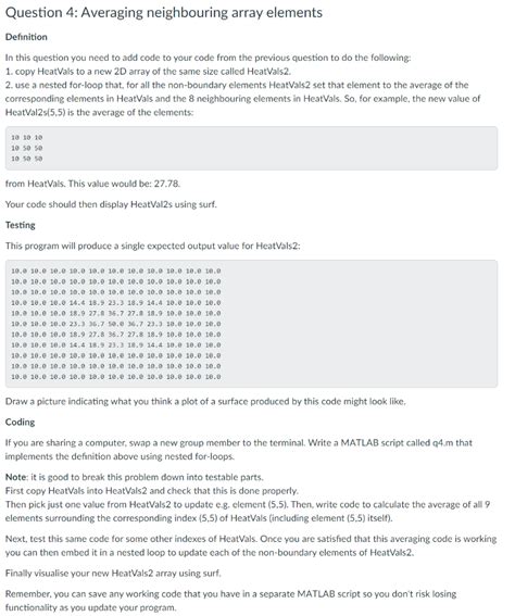 Solved Question Building Changing And Visualising A D Chegg