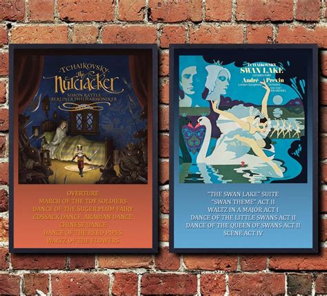 The Nutcracker And Swan Lake Soundtrack Album Wall Posters Etsy
