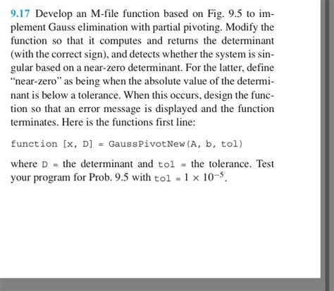Solved 917 Develop An M File Function Based On Fig 95 To