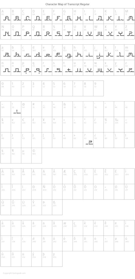 Transcript Font Download For Free View Sample Text Rating And More