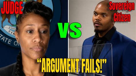 Sovereign Citizen Shocked As His Arguments Fall Apart In Court Youtube