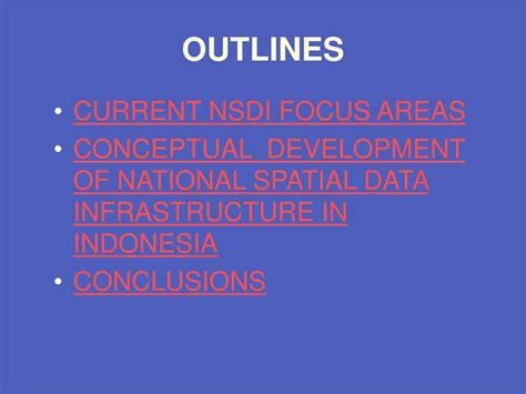 Ppt The Development Of National Spatial Data Infrastructure In Indonesia Powerpoint