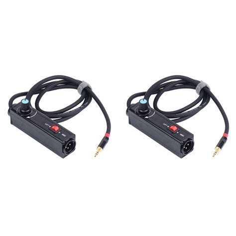 2x Stereo Ground Loop Isolator 3 5mm To Xlr Audio Isolator Audio Noise Isolator Noise Suppressor