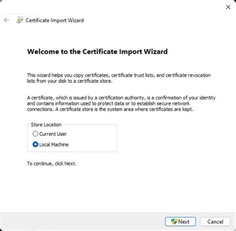 storing a windows machine certificate strongswan documentation