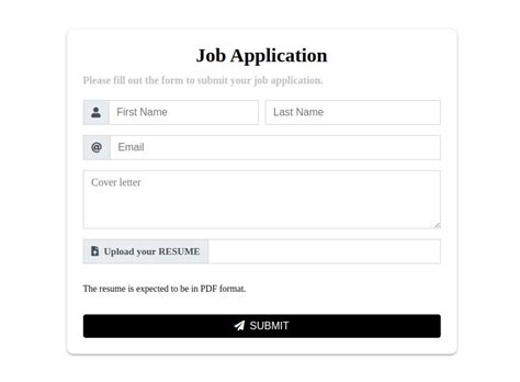 easy way to build a job application form nerdy form