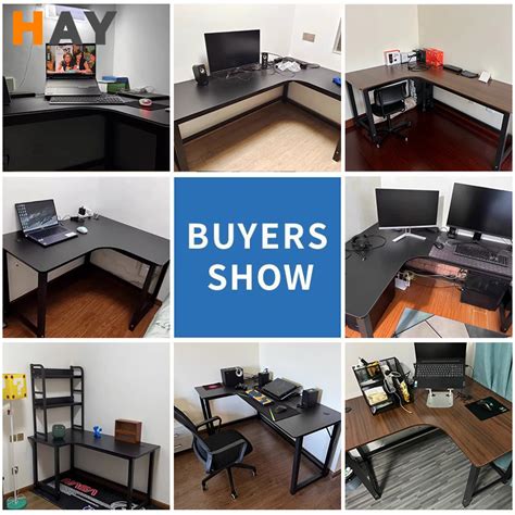 L Shape Table Meja Komputer Office Table Home Computer Desk 180 160 140 120CM Study Table Meja