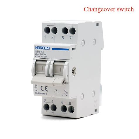 63a Din Rail Mounted Single Power Conversion Isolation Switch Mts