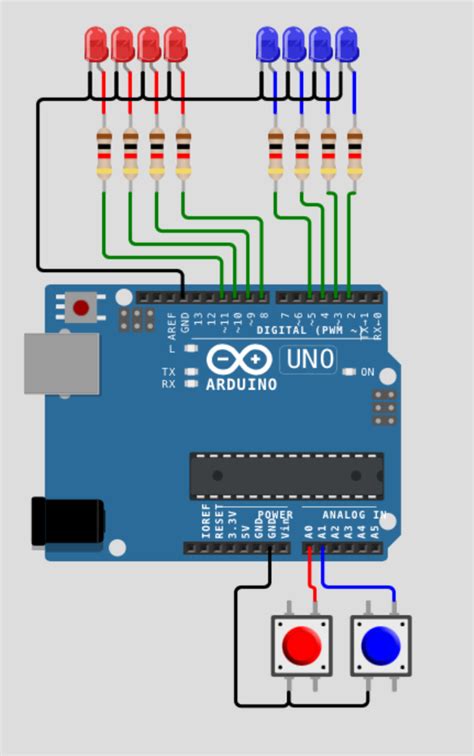 Activating Sets Of LEDs With Buttons Programming Arduino Forum