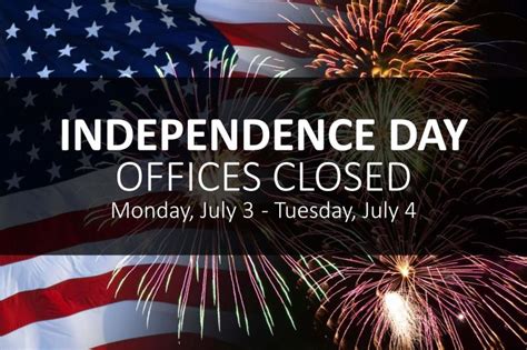 Reminder Blinn College Offices Will Be Closed July 3rd And 4th In Observance Of Independence Day