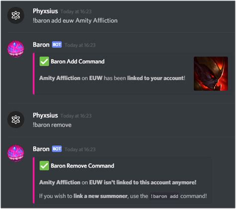 Baron Lol Discord Bot Dozagames