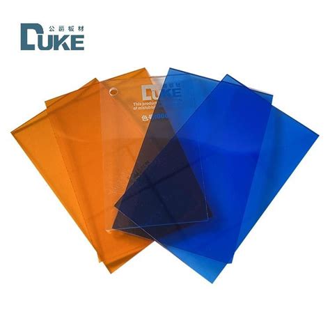 Unbreakable Translucent Light Blue Colored Cast Plexiglass Sheet
