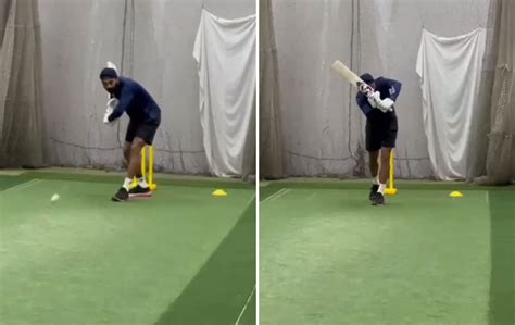 Watch Team India Batter Kl Rahul Begins Batting Practice After Injury