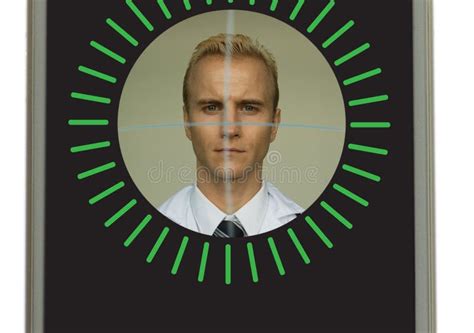 Mobile With Face Recognition Stock Image Image Of Digital Access