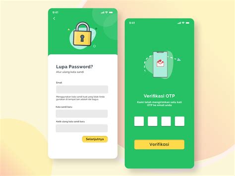 Forget Password Verification UI Mobile App Mobile App Mobile Application Design Web